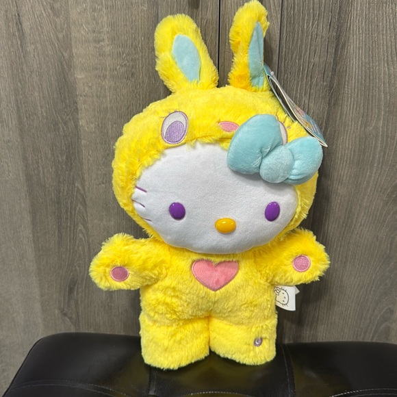 Hello Kitty | Toys | New Hello Kitty Yellow Easter Bunny Hop Stuffed ...